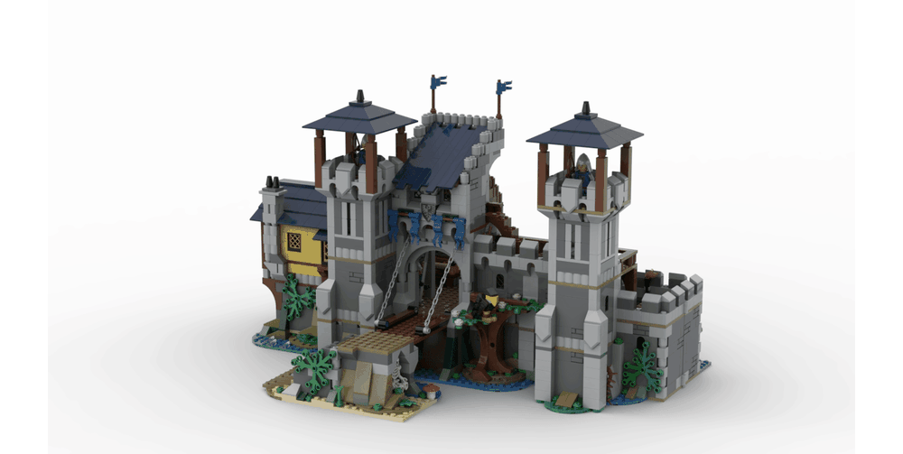 Lego Moc Black Falcons Outpost By Sc0rp Rebrickable Build With Lego