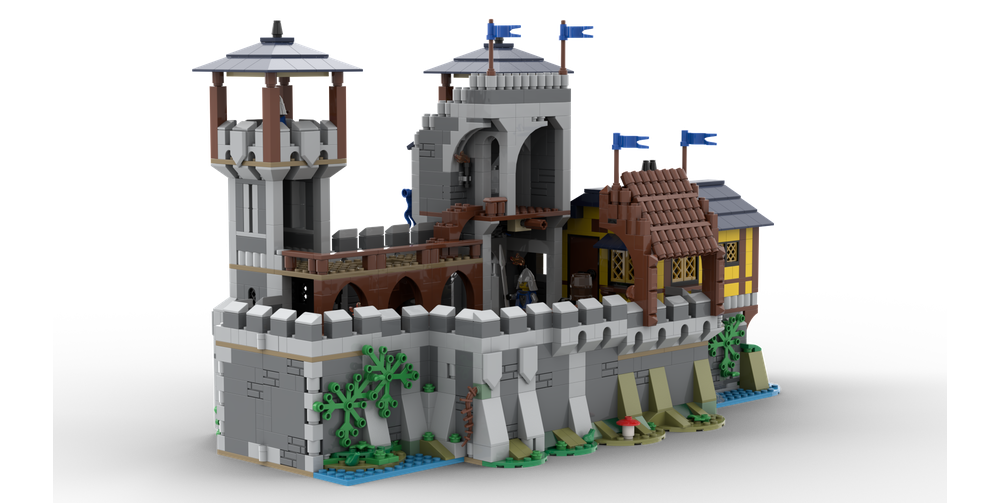 Lego Moc Black Falcons Outpost By Sc0rp Rebrickable Build With Lego