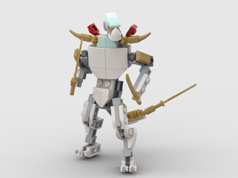 LEGO MOC White Lizard Mech by Idanty | Rebrickable - Build with LEGO