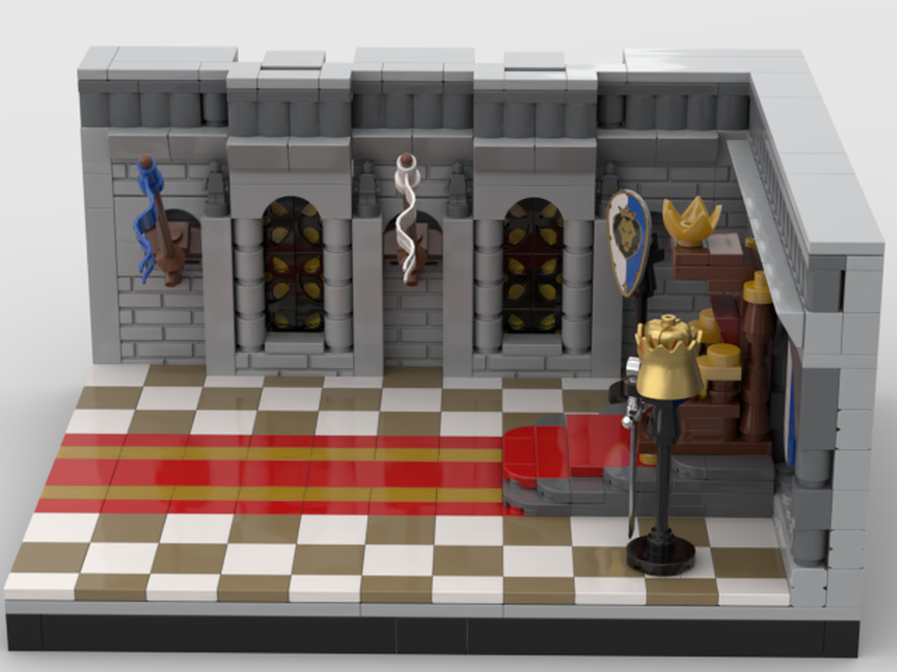 Lego Moc Lion Kings Throne Room By Nmz Rebrickable Build With Lego