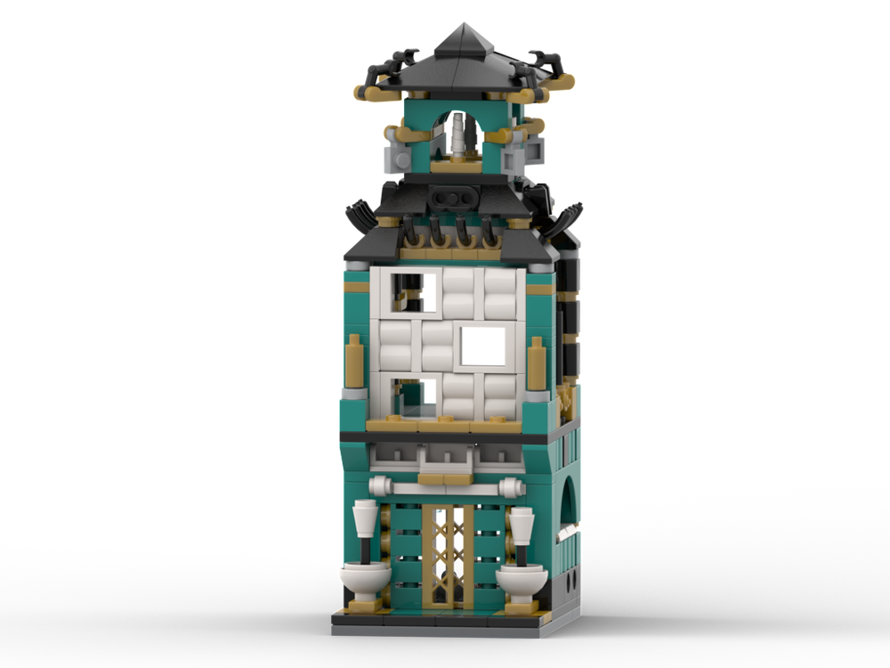 LEGO MOC Chinese Bath House by Huebre | Rebrickable - Build with LEGO