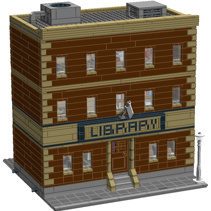 Lego Moc Modular Library By Detahack Rebrickable Build With Lego