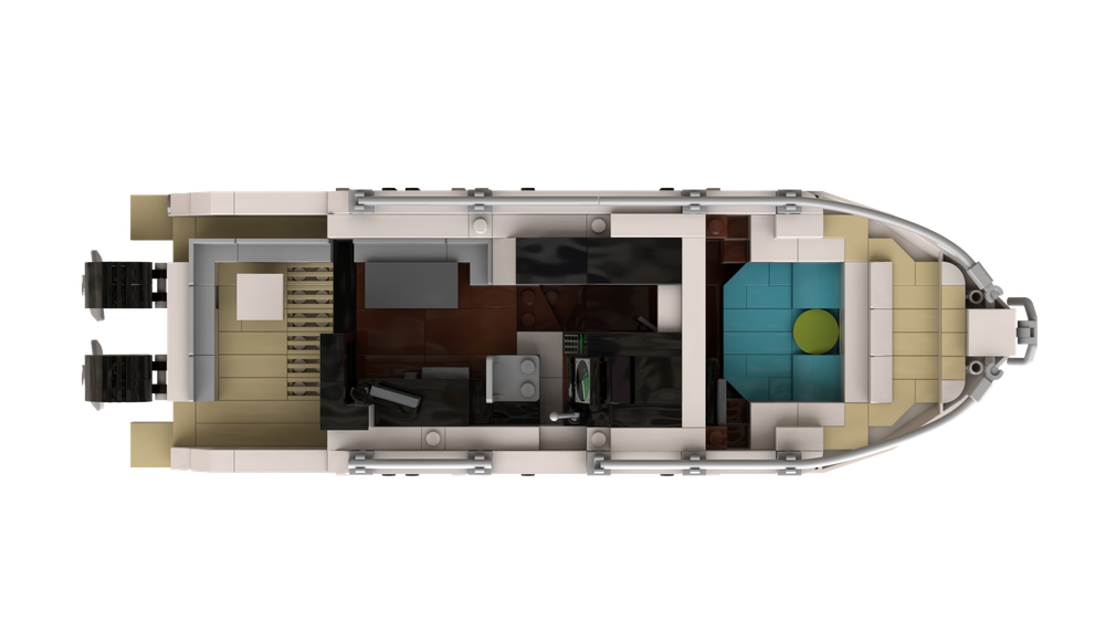 Lego Moc Beneteau Antares 11 Motor Yacht By Apenello Rebrickable