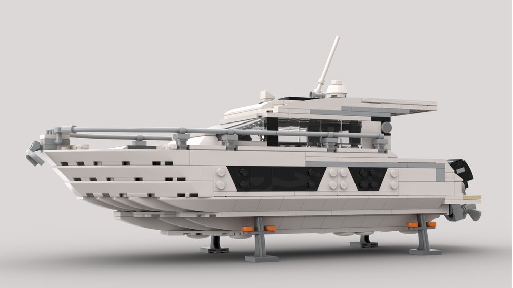Lego Moc Beneteau Antares 11 Motor Yacht By Apenello Rebrickable
