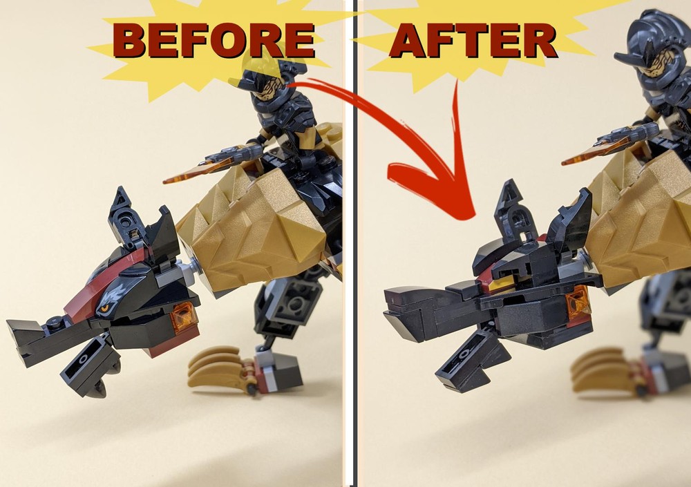 LEGO MOC QUICK FIX | Imperial Hound (replacement head) | LEGO® Ninjago ...