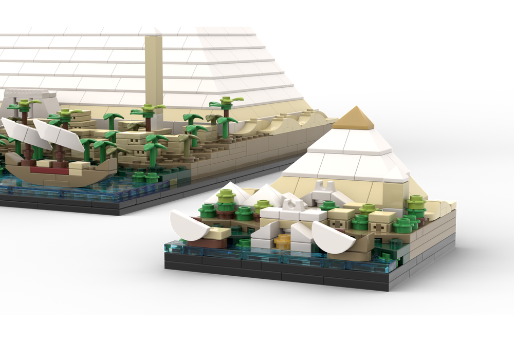 Lego Moc Mini 21058 Great Pyramid Of Giza By Christromans Rebrickable