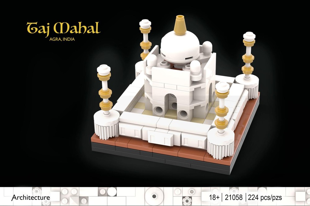 LEGO MOC Mini 21056 Taj Mahal by christromans | Rebrickable - Build ...