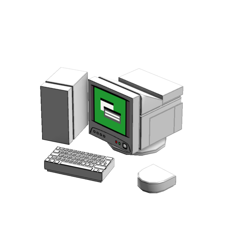 LEGO MOC Retro computer by Detahack | Rebrickable - Build with LEGO