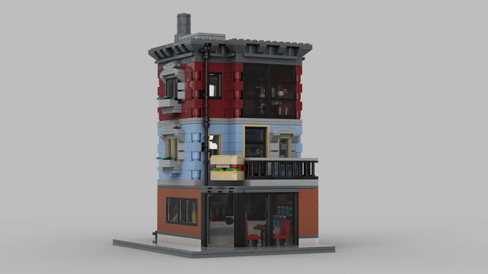 LEGO MOC Lego Kebab Shop and Appartment by JaiRichards | Rebrickable ...