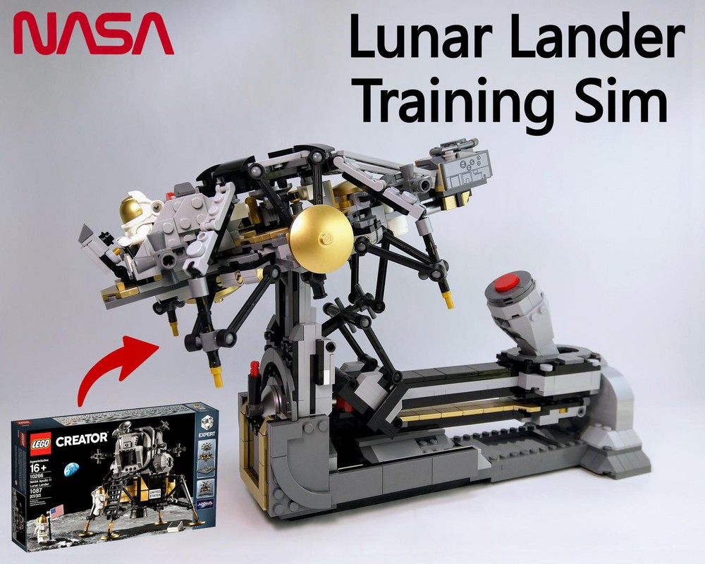 LEGO MOC Lunar Lander Training Sim by Krugaar | Rebrickable - Build ...