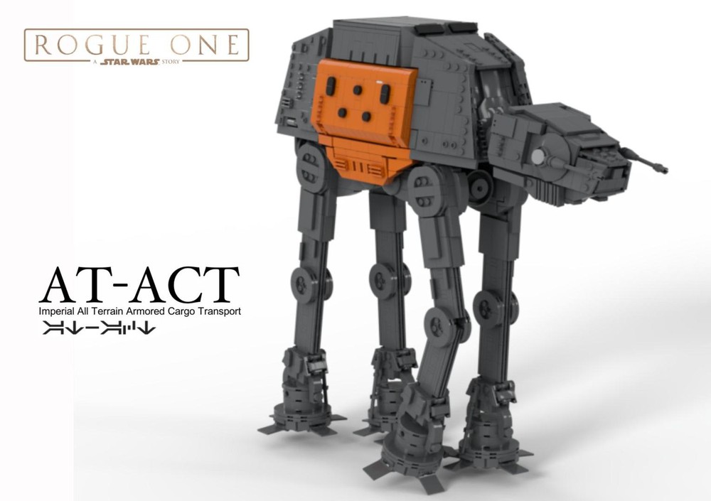 LEGO MOC Imperial AT-ACT Walker by beanbean__ | Rebrickable - Build ...