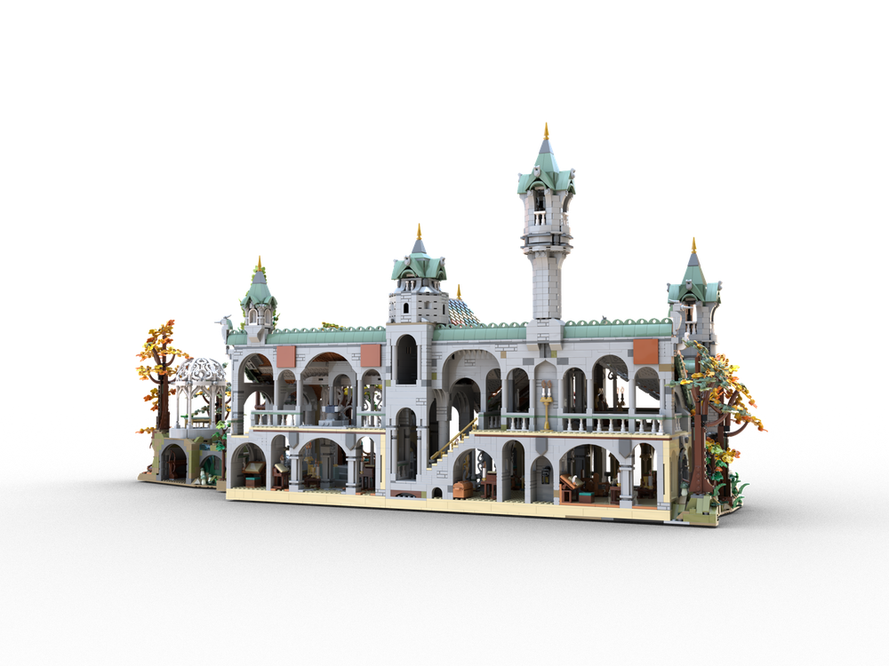 Lego Moc 10316 Rivendell Extension By Fanpeixi Rebrickable Build