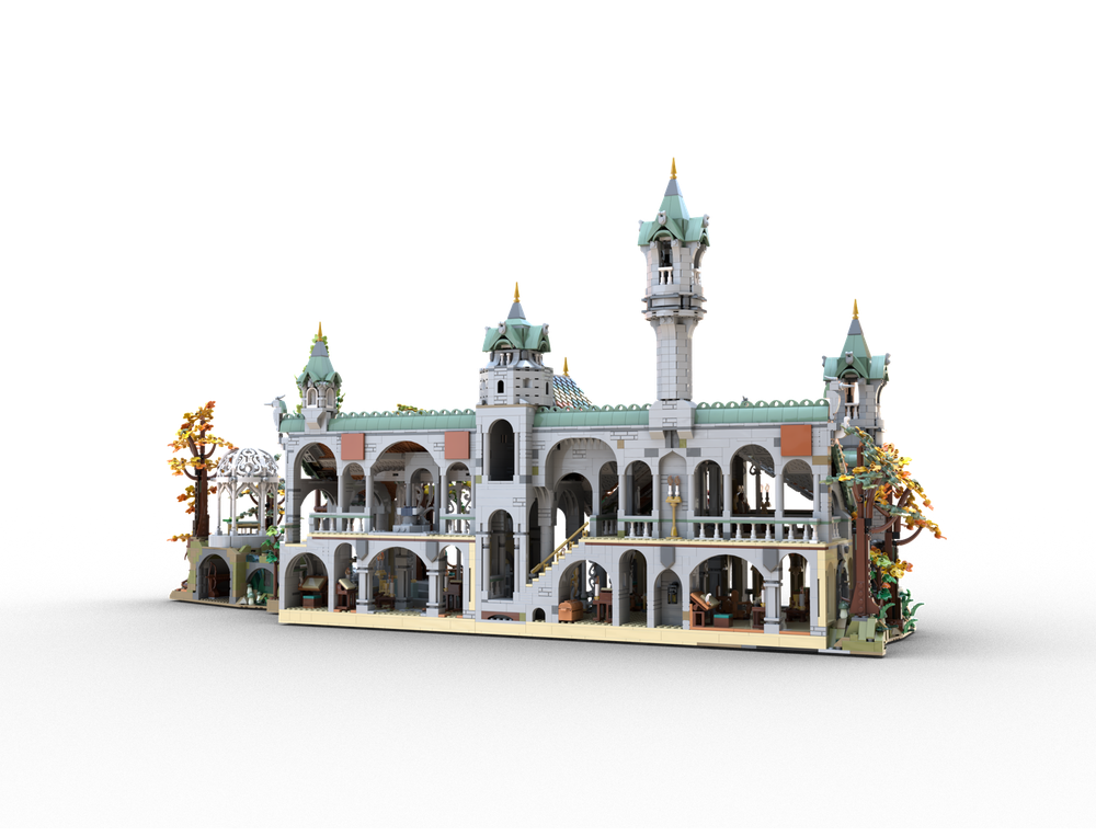 Lego Moc 10316 Rivendell Extension By Fanpeixi Rebrickable Build