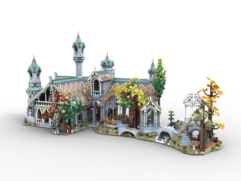 Lego Moc 10316 Rivendell Extension By Fanpeixi Rebrickable Build