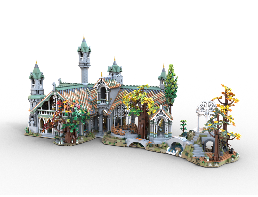 Lego Moc 10316 Rivendell Extension By Fanpeixi Rebrickable Build