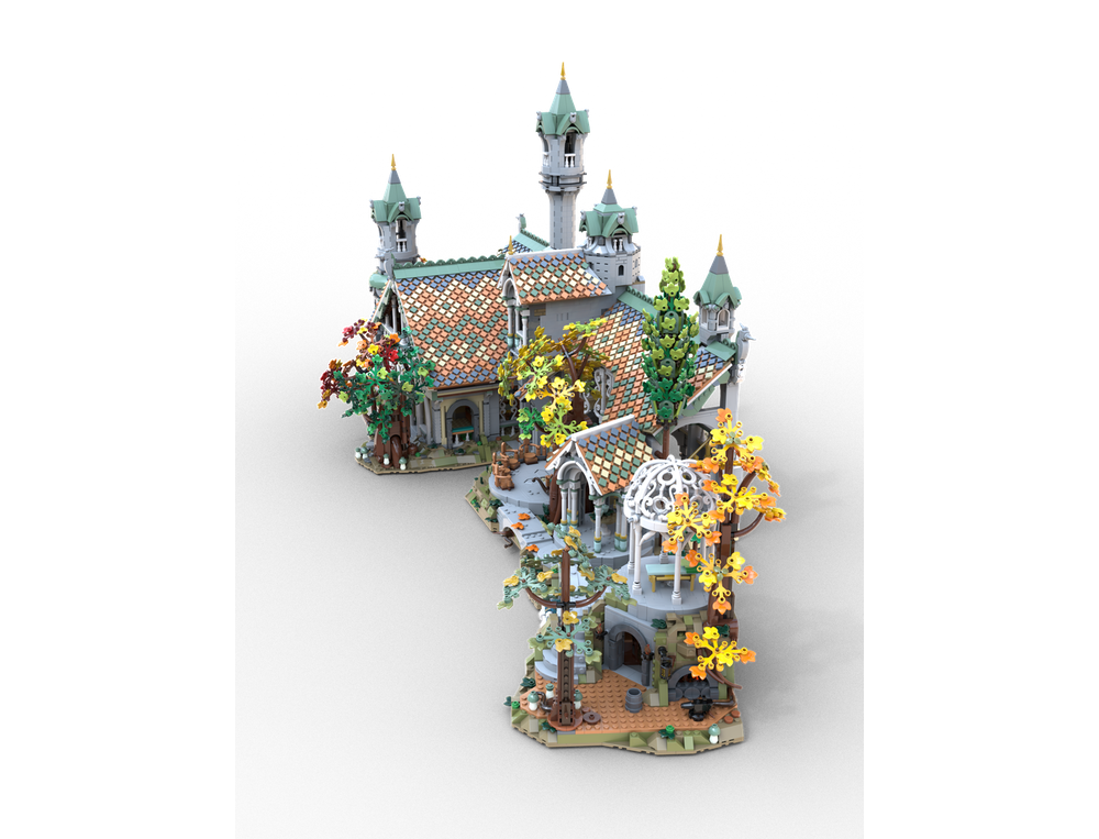 Lego Moc 10316 Rivendell Extension By Fanpeixi Rebrickable Build