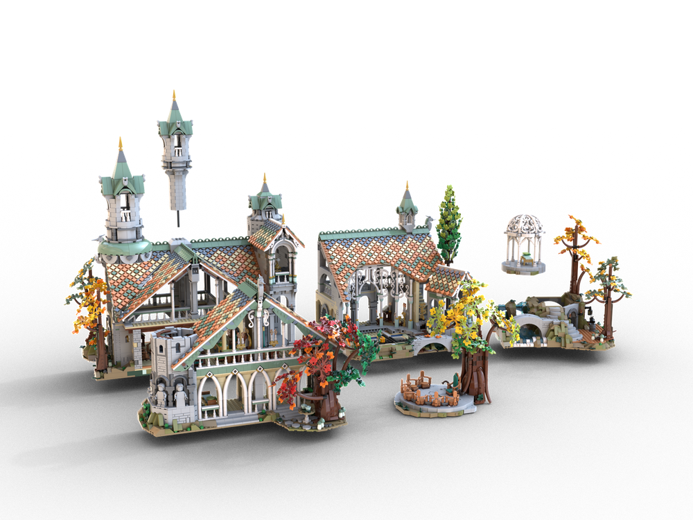 Lego Moc 10316 Rivendell Extension By Fanpeixi Rebrickable Build