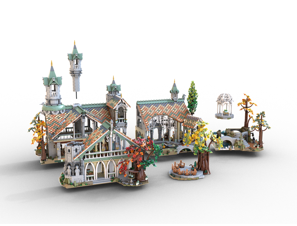 Lego Moc 10316 Rivendell Extension By Fanpeixi Rebrickable Build