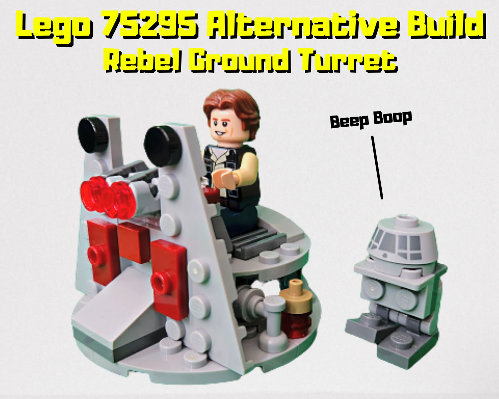 LEGO MOC Rebel Ground Turret by Noob Builds Lego | Rebrickable - Build ...