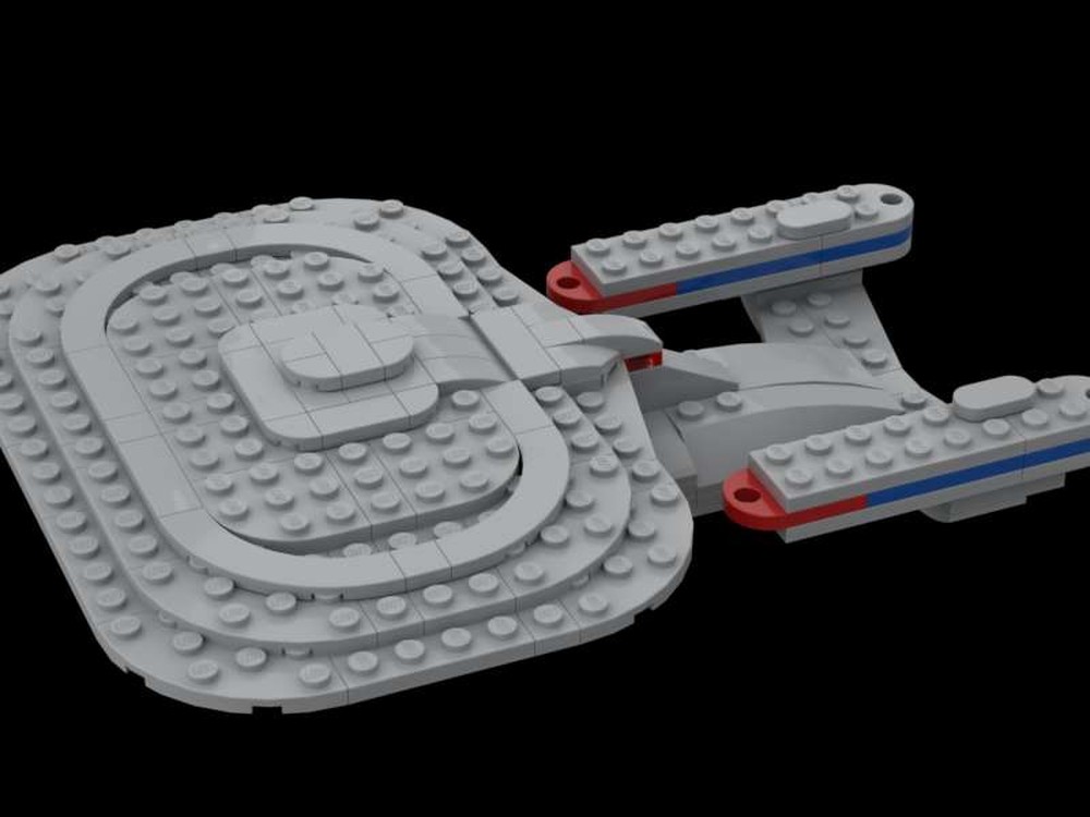 LEGO MOC Mini Enterprise-D by MrSandman99 | Rebrickable - Build with LEGO