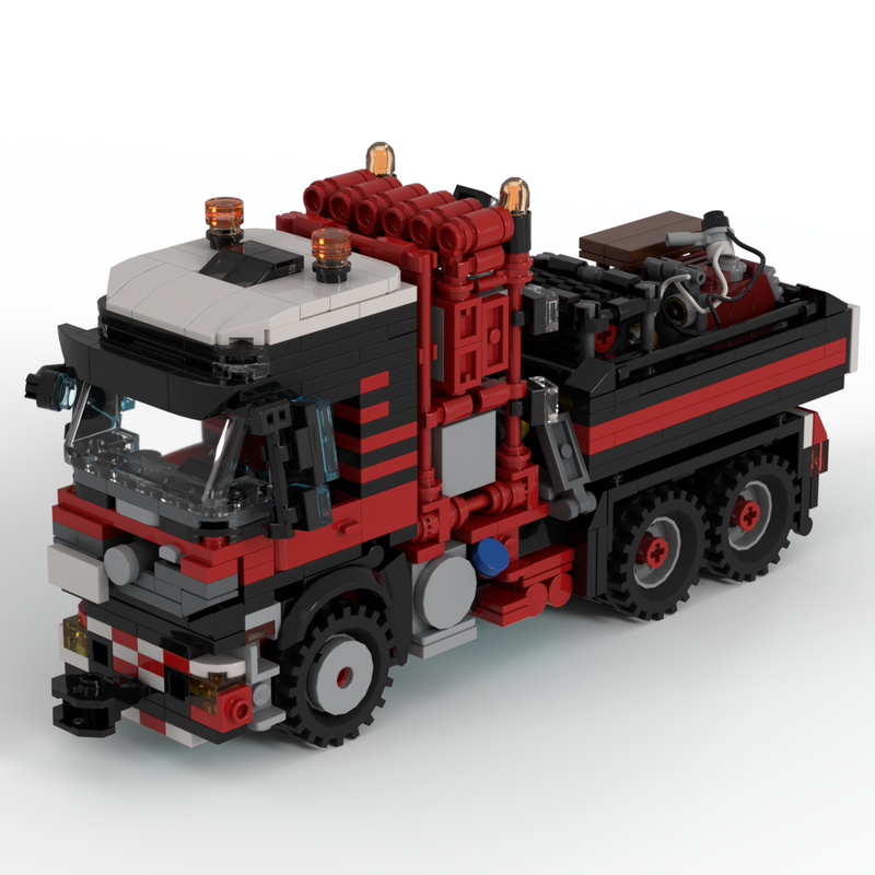 LEGO MOC 6x4 Mercedes-Benz Actros Ballast Tractor Ver. 4 - MST by ...