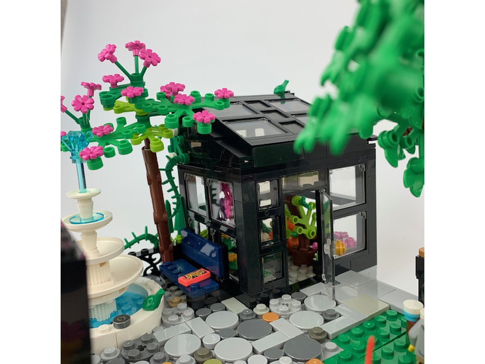 Lego Moc Greenhouse Park By Popplehillbricks Rebrickable Build With