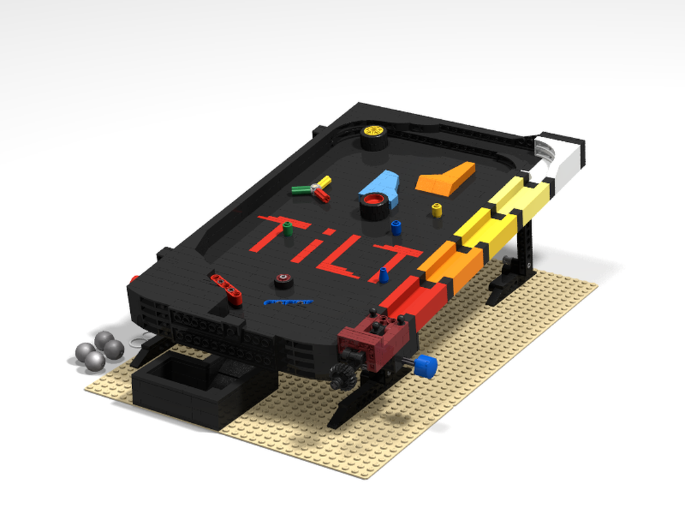 LEGO MOC Retro Pinball by Toucanx | Rebrickable - Build with LEGO