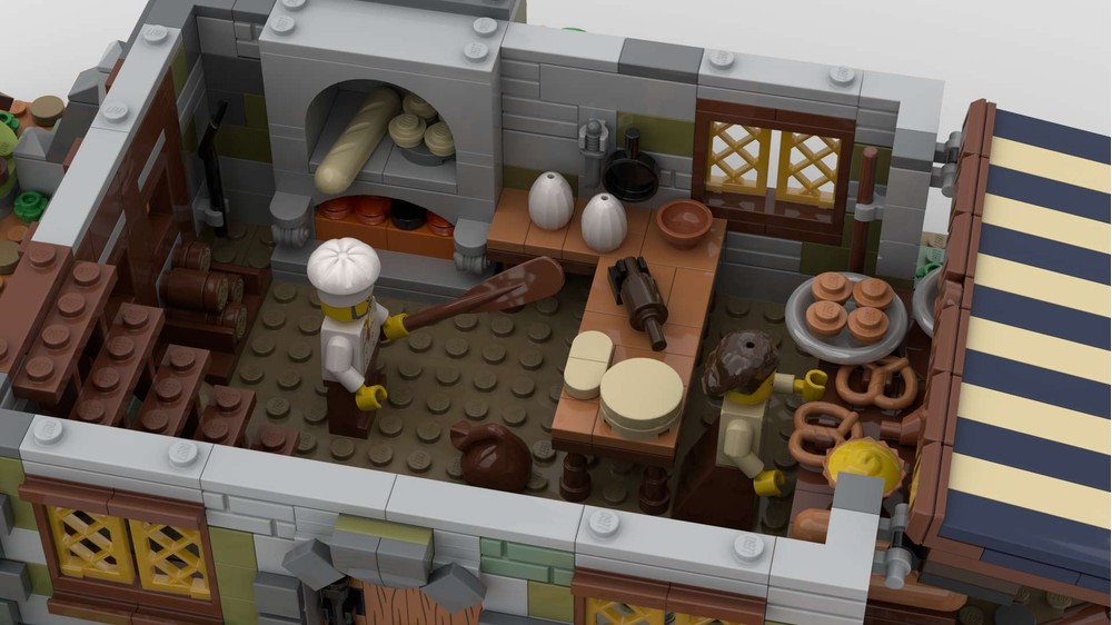 LEGO MOC Medieval Bakery based on 21325 Medieval Blacksmith by JensDB ...