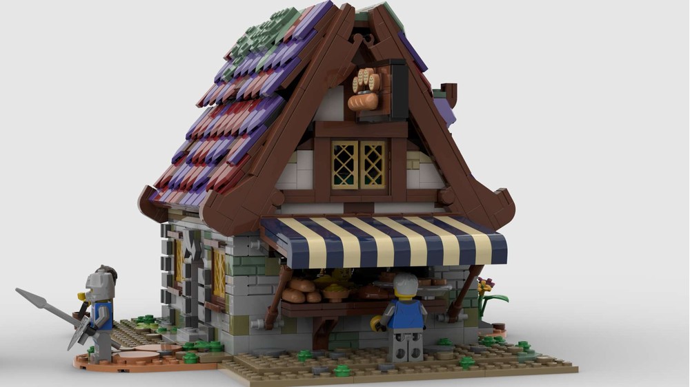 Lego Moc Medieval Bakery Based On 21325 Medieval Blacksmith By Jensdb