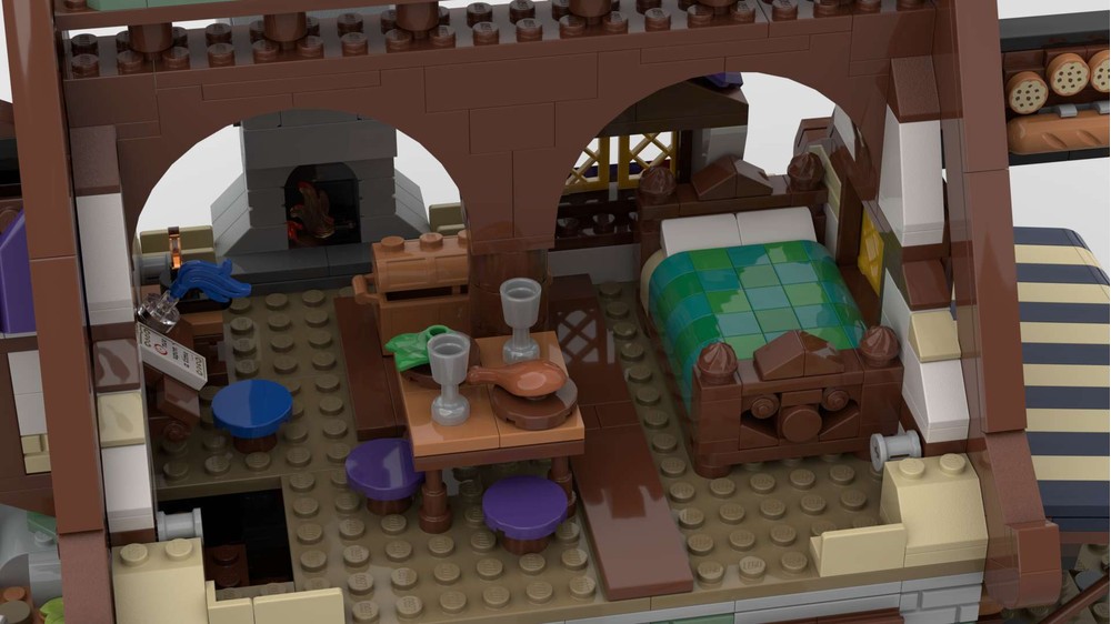 Lego Moc Medieval Bakery Based On 21325 Medieval Blacksmith By Jensdb
