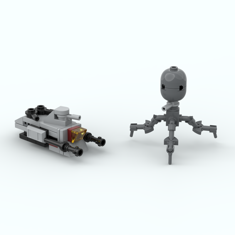 LEGO MOC Micro UT-AT and Tri-Droid by hg_moc | Rebrickable - Build with ...