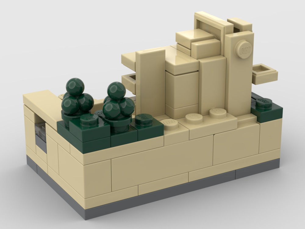 Lego Moc Mini Fallingwater By Rauy Rebrickable Build With Lego