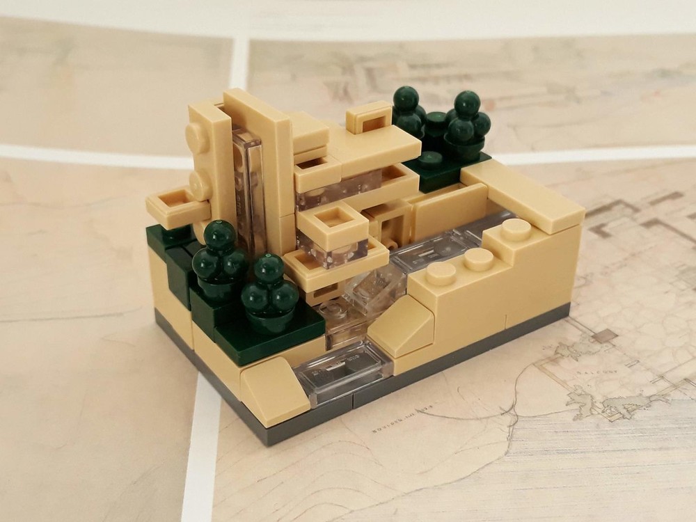 Lego Moc Mini Fallingwater By Rauy Rebrickable Build With Lego