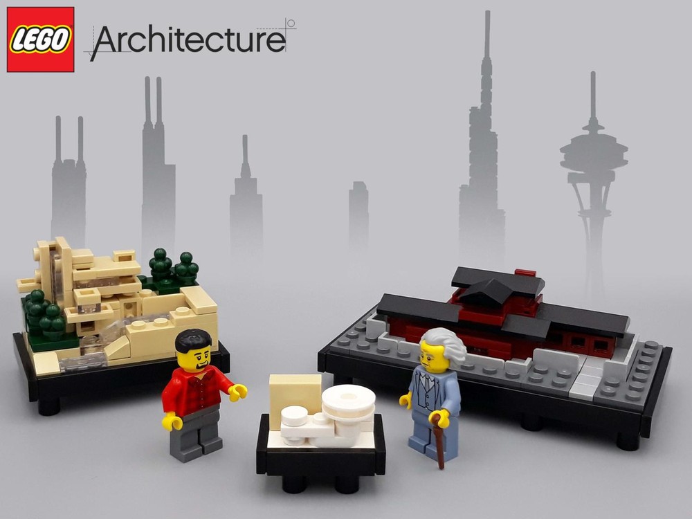 Lego Moc Mini Fallingwater By Rauy Rebrickable Build With Lego