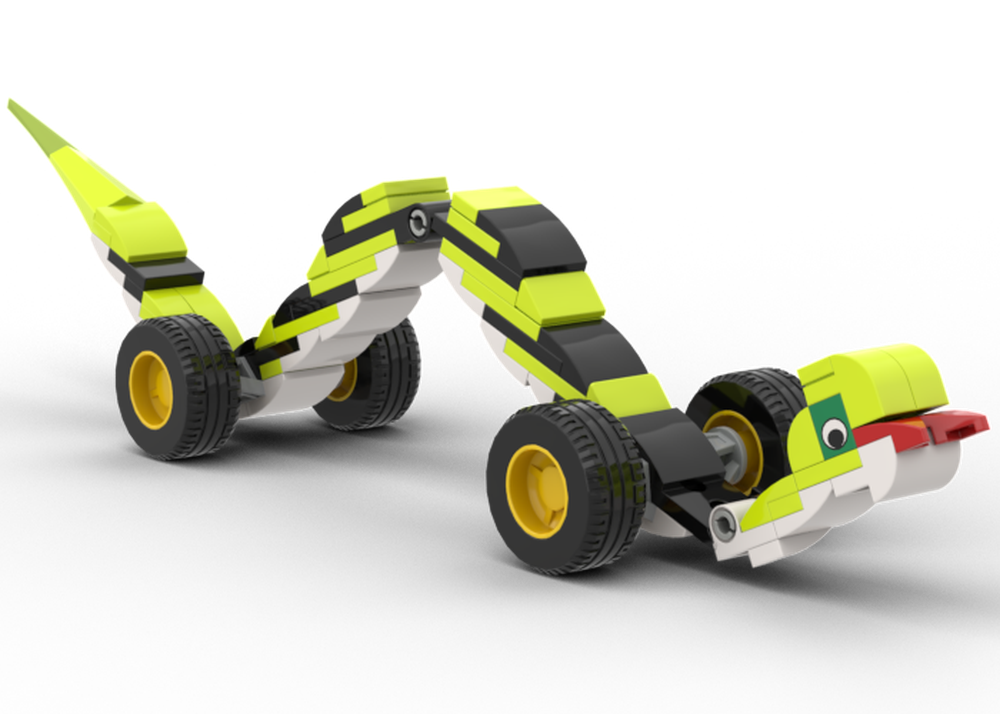 LEGO MOC Rolling Bendy Snake by Space_Steave | Rebrickable - Build with ...
