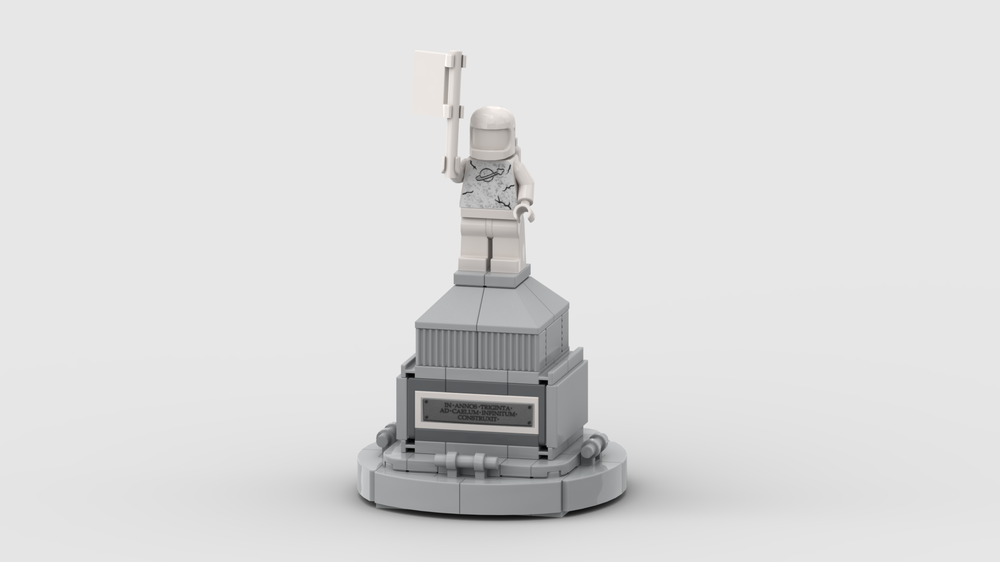 LEGO MOC Classic Space Statue by Aventurium | Rebrickable - Build with LEGO