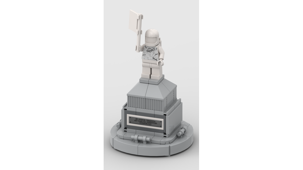 Lego Moc Classic Space Statue By Aventurium Rebrickable Build With Lego