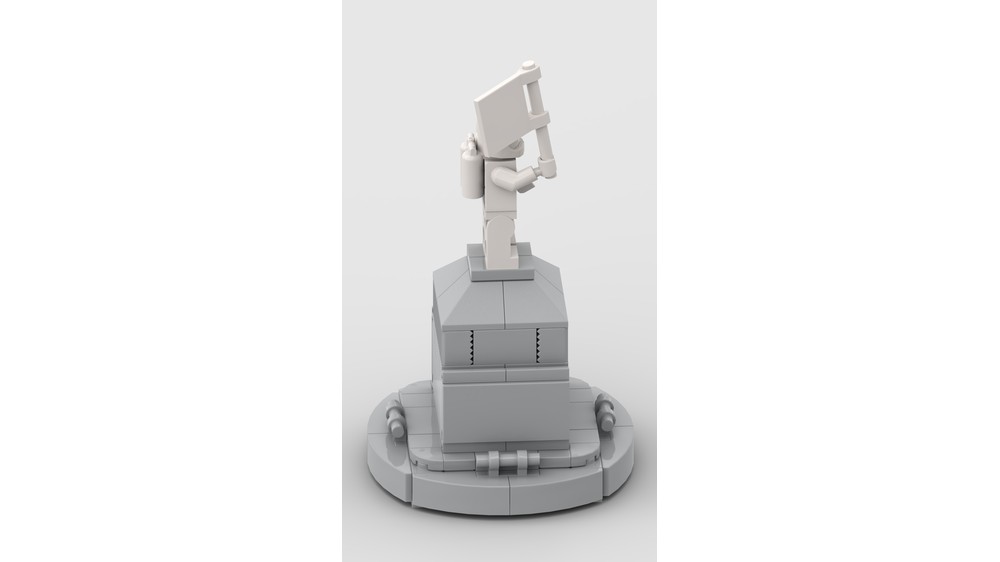 Lego Moc Classic Space Statue By Aventurium Rebrickable Build With Lego