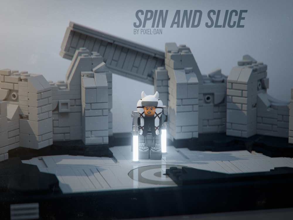 Lego Moc Pixel Dans Spin And Slice Diorama By Pixel Dan Rebrickable