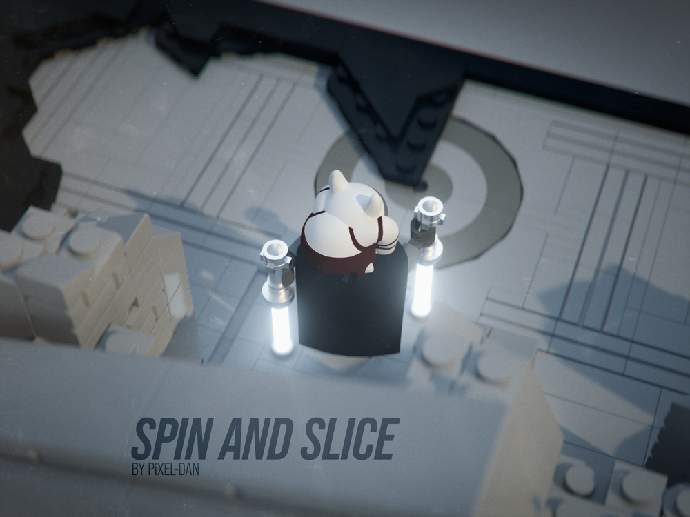 Lego Moc Pixel Dans Spin And Slice Diorama By Pixel Dan Rebrickable
