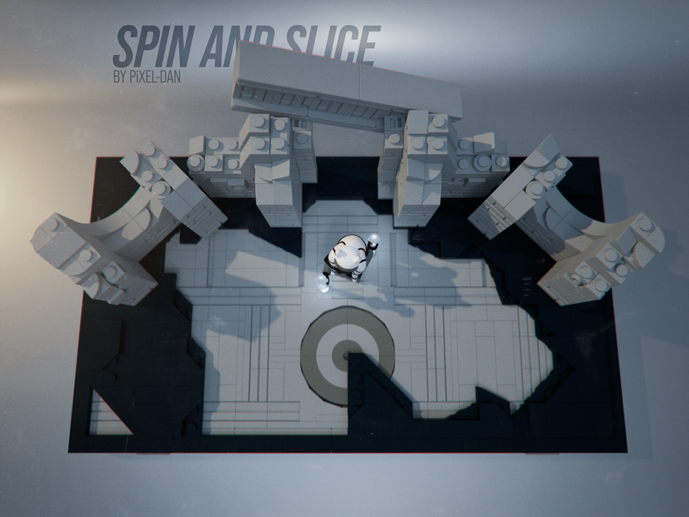 Lego Moc Pixel Dans Spin And Slice Diorama By Pixel Dan Rebrickable
