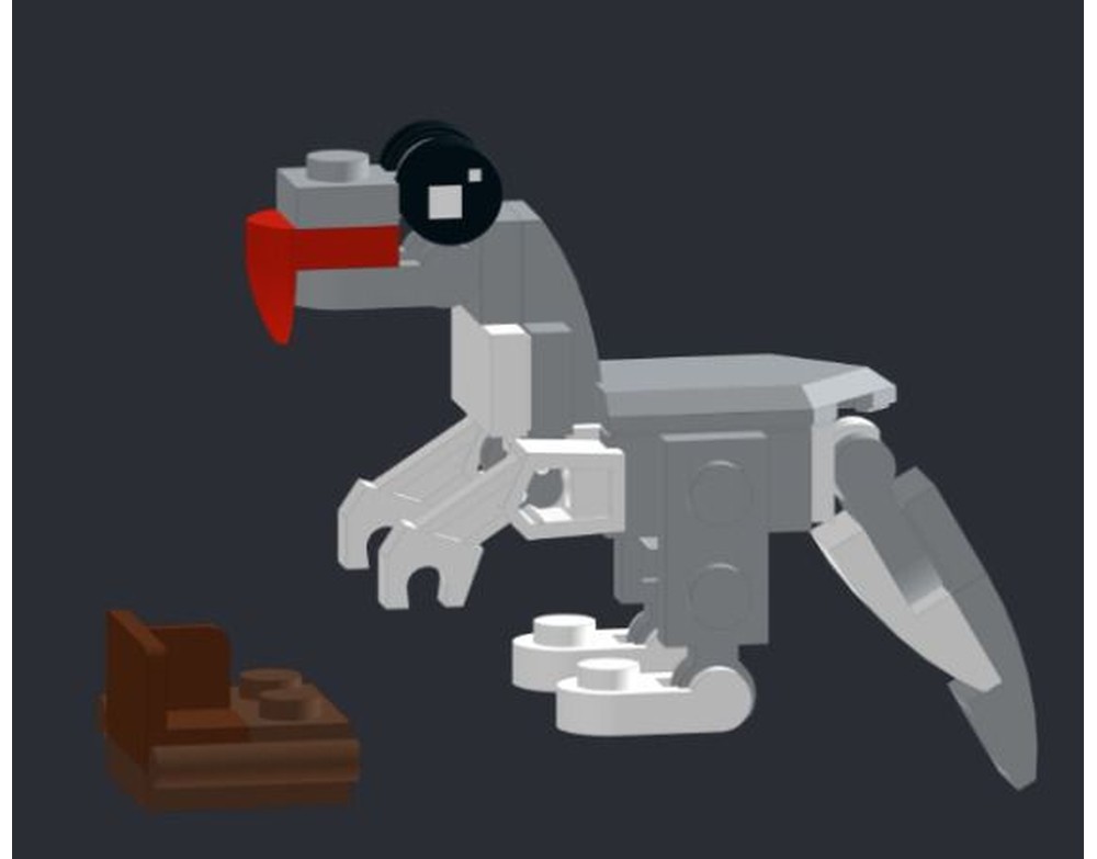 LEGO MOC T-rex minifigure mount by Space_Steave | Rebrickable - Build ...