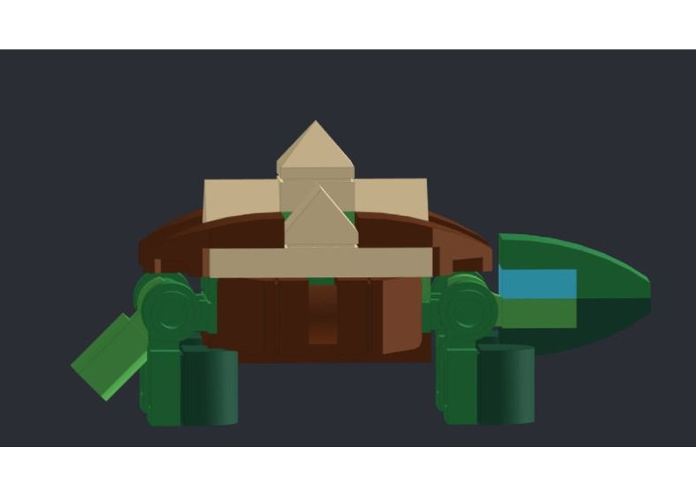LEGO MOC Mini Tortoise by Space_Steave | Rebrickable - Build with LEGO