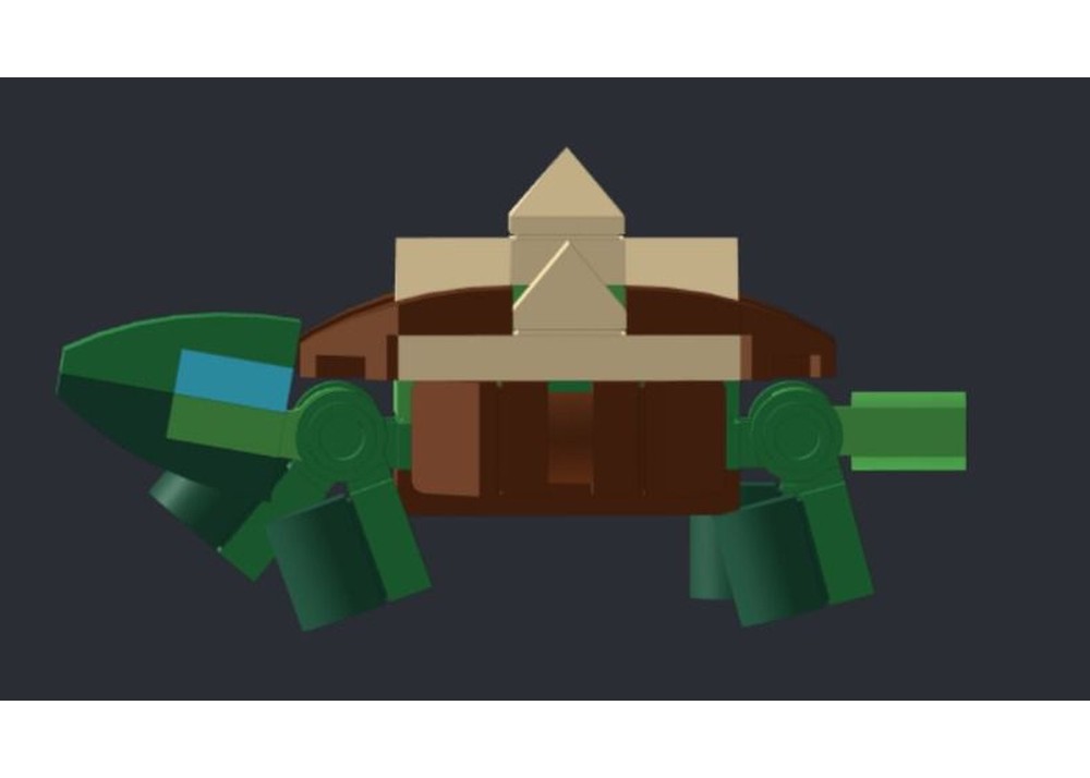LEGO MOC Mini Tortoise by Space_Steave | Rebrickable - Build with LEGO