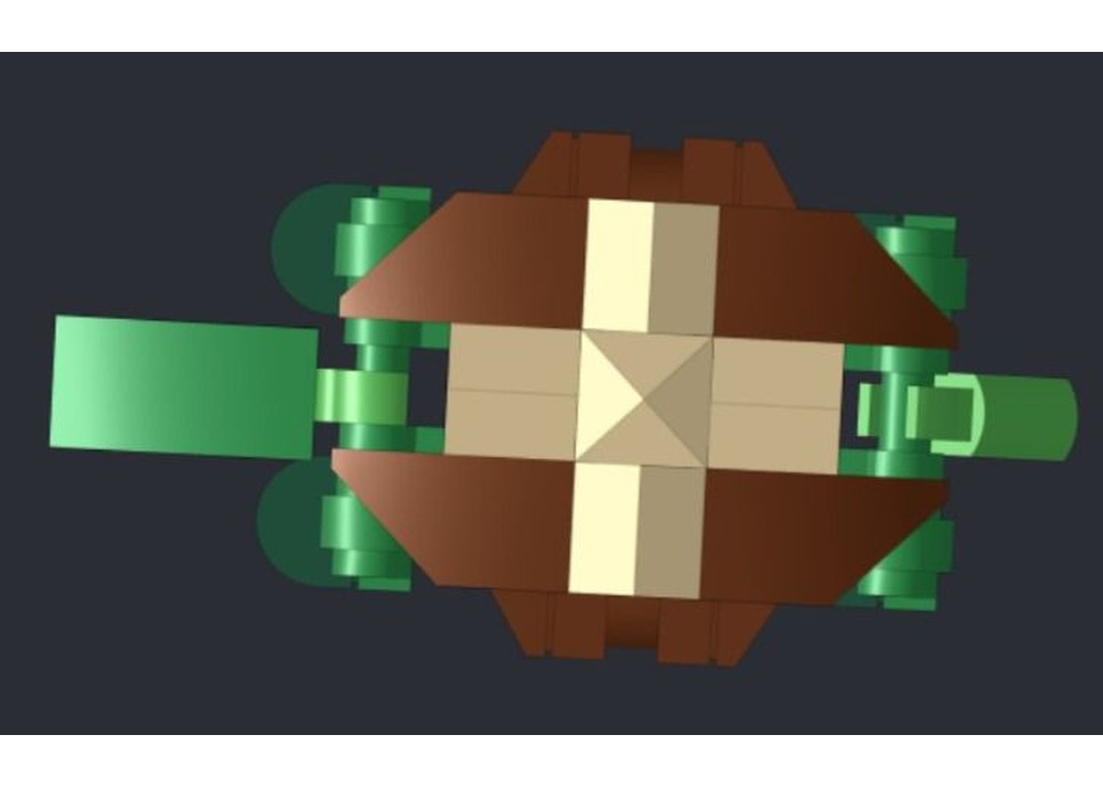 LEGO MOC Mini Tortoise by Space_Steave | Rebrickable - Build with LEGO