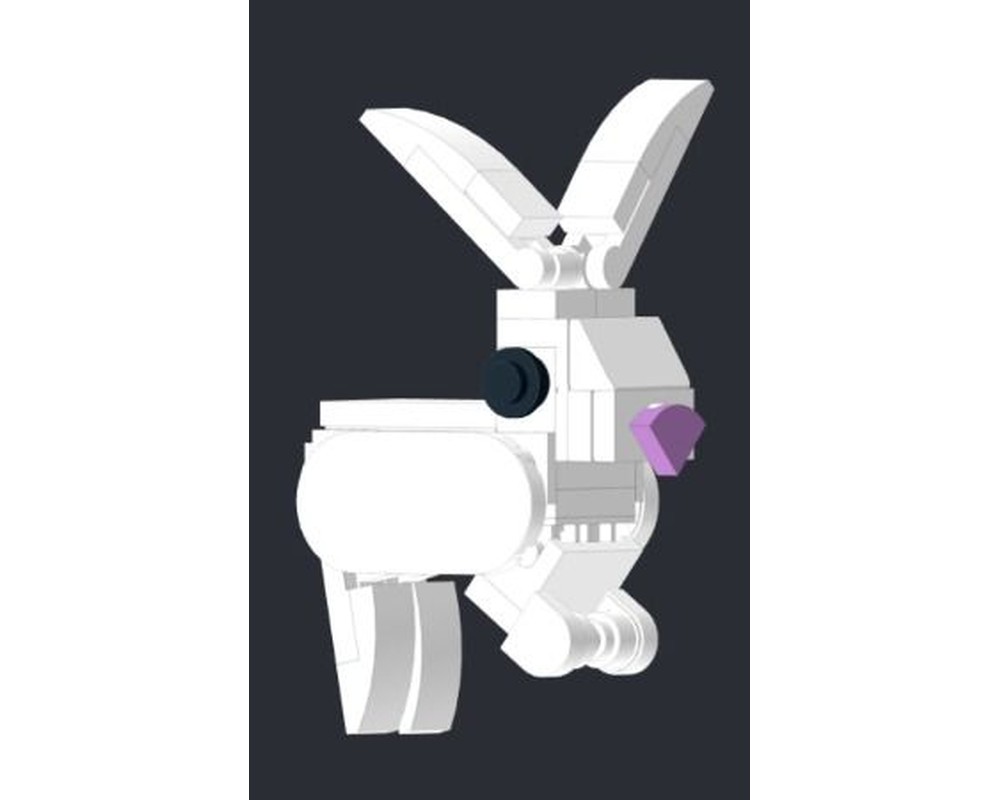 LEGO MOC Rabbit with erect ears by Space_Steave | Rebrickable - Build ...