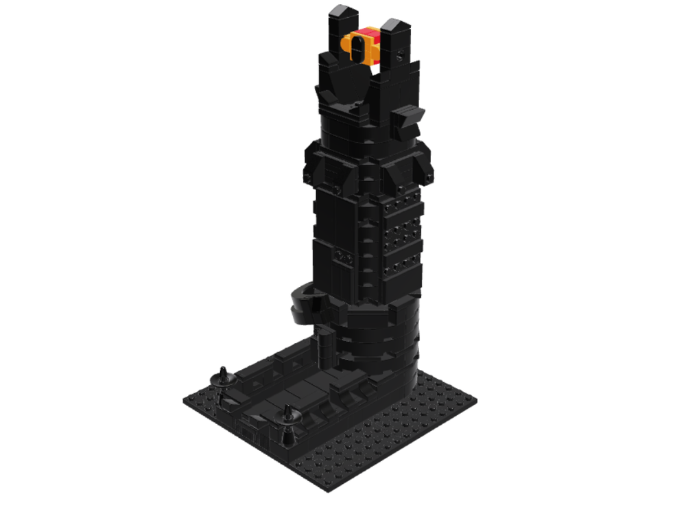 LEGO MOC Barad-Dur Dice Tower by bentbliley | Rebrickable - Build with LEGO