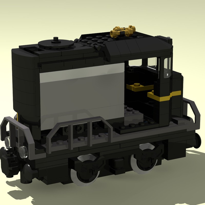 LEGO MOC Mini Cargo Train (black) by Basti2 | Rebrickable - Build with LEGO