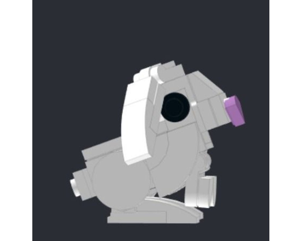 Lego Moc Rounder Lop Rabbit With Longer Ears By Spacesteave