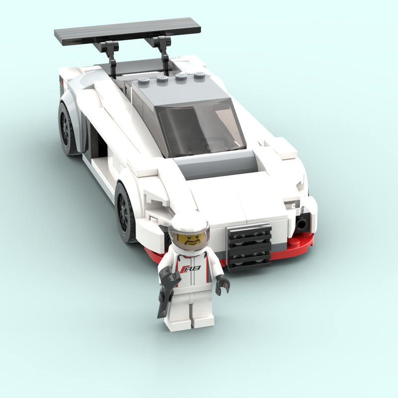 LEGO MOC Audi R8 LMS by ostrich14 | Rebrickable - Build with LEGO